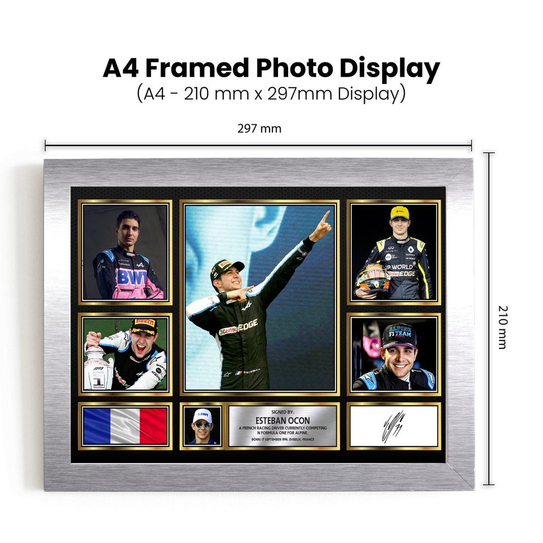 Esteban Ocon F1 Driver Signed Autographed Limited Edition Poster Print ...