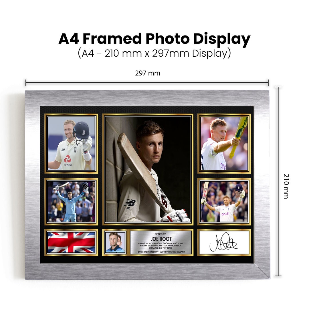 Joe Root Pro Cricketer Signed Autographed Limited Edition Poster Print ...