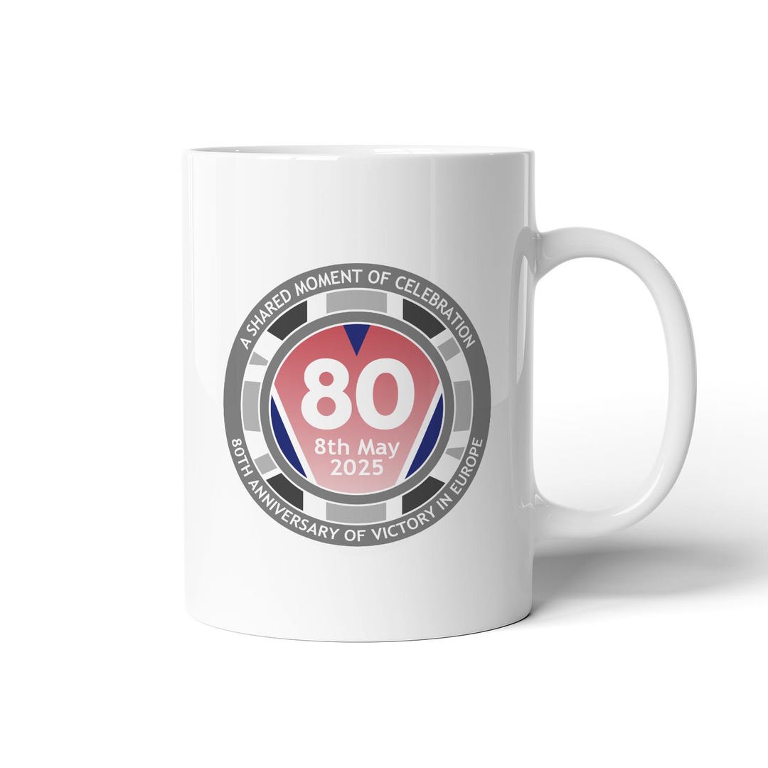 VE Day 80th Anniversary Mug Design 3 - VE Celebration 11oz Mug ...