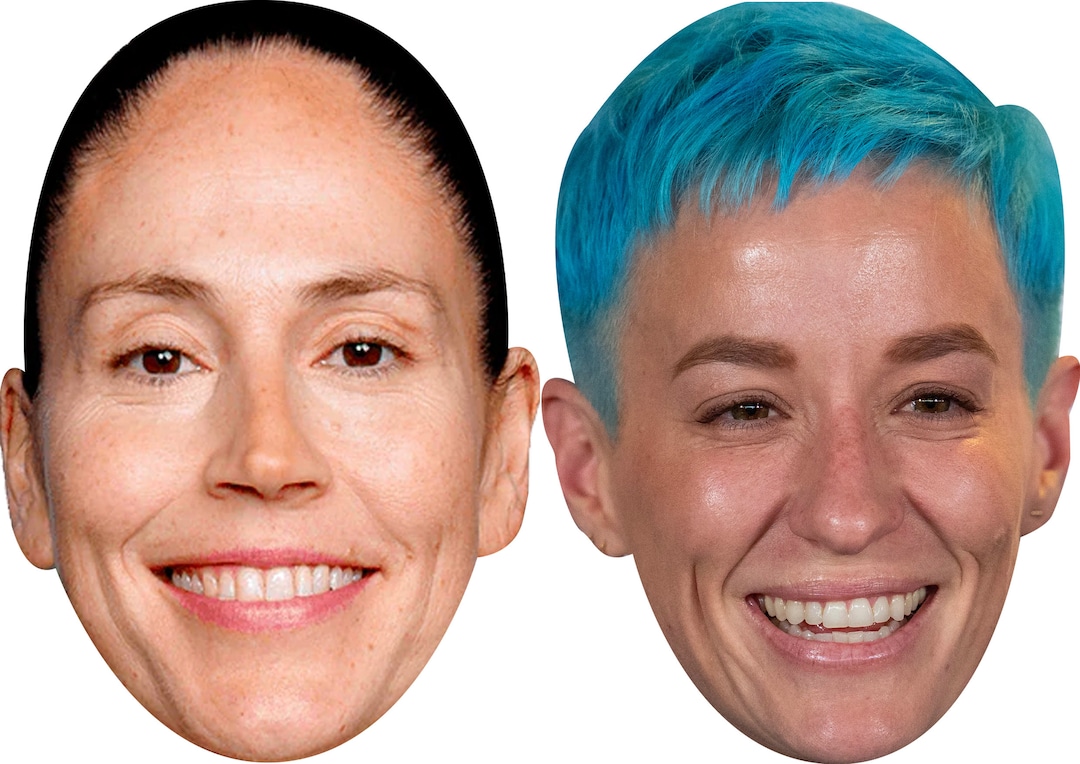 Sue Bird and Megan Rapinoe Celebrity Couple Fancy Dress Face Mask Pack ...