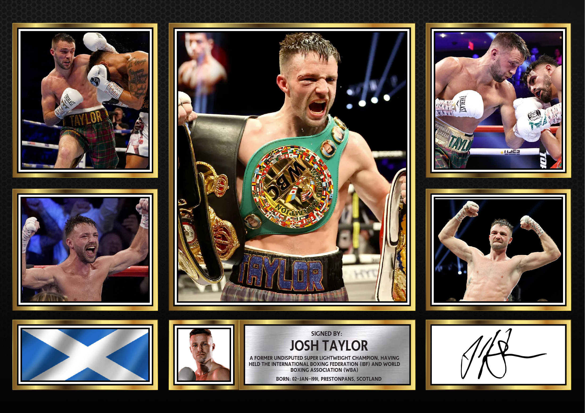 Josh Taylor Boxer Signed Autographed Limited Edition Poster Print ...