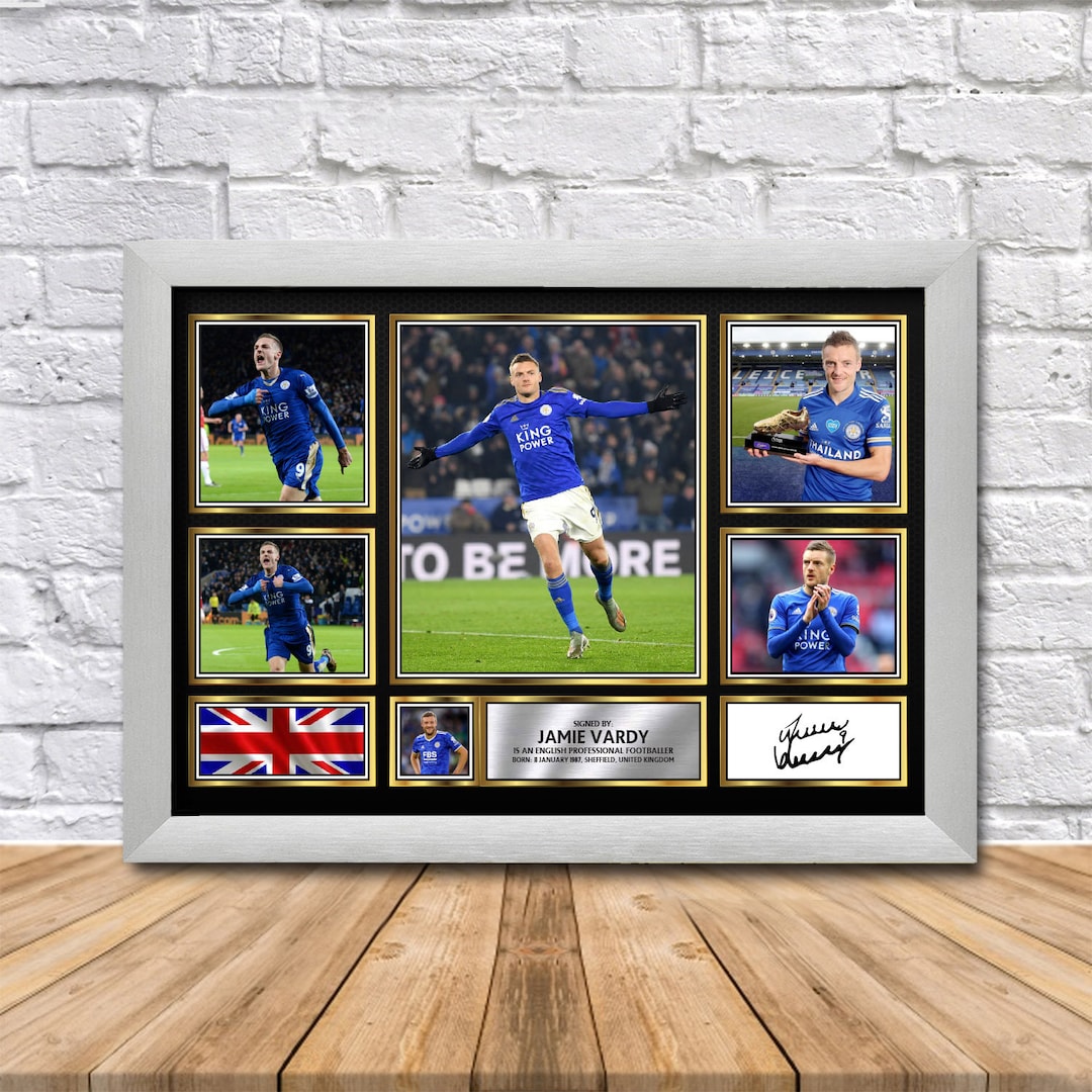 Jamie Vardy Leicester Footballer Signed Autographed Limited Edition ...