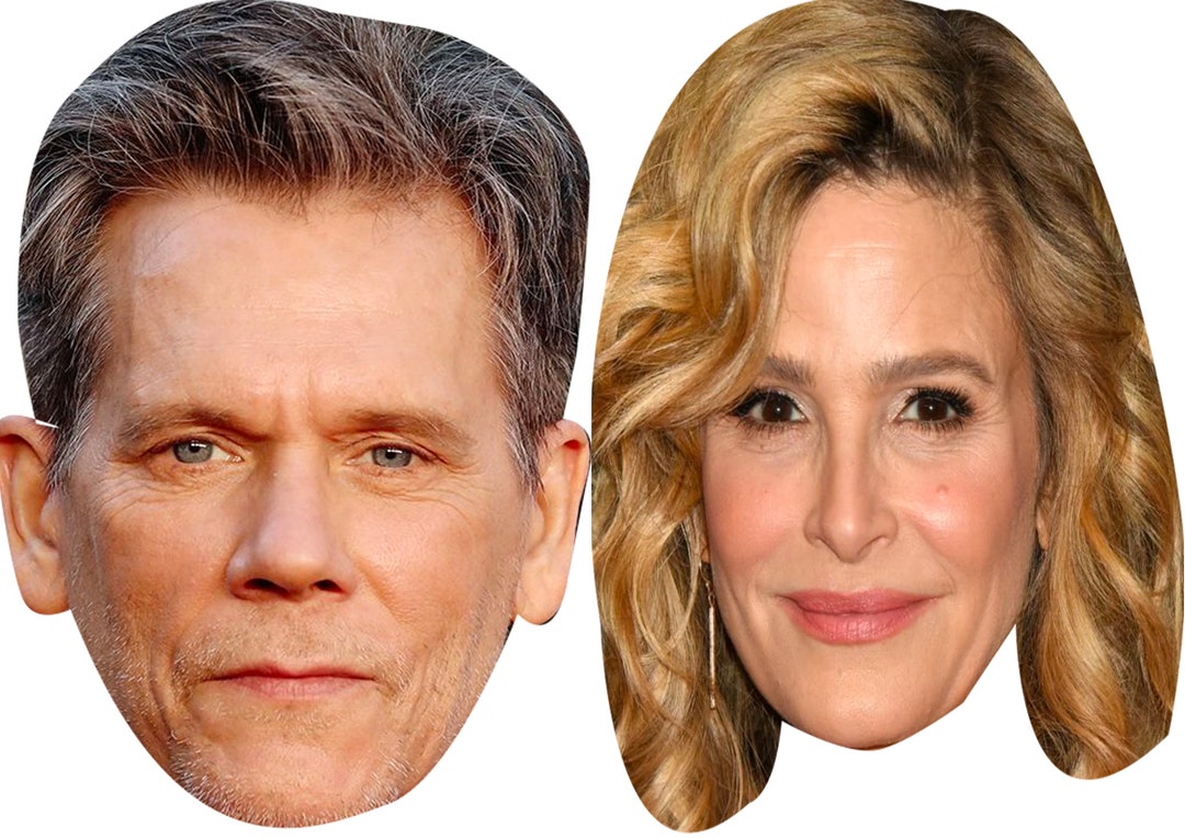 Kevin Bacon and Kyra Sedgwick Celebrity Couple Fancy Dress Face Mask ...
