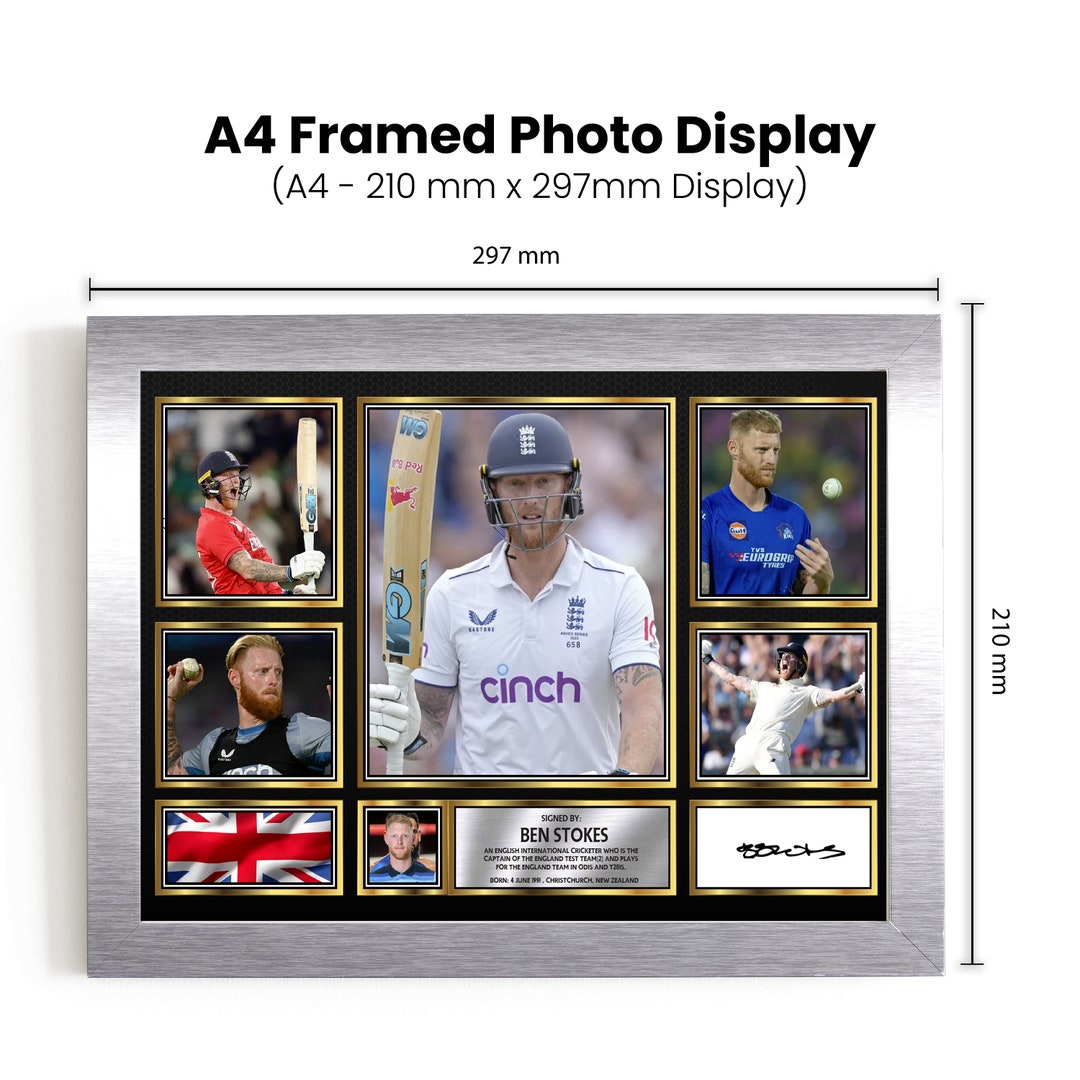 Ben Stokes Pro Cricketer Signed Autographed Limited Edition Poster ...