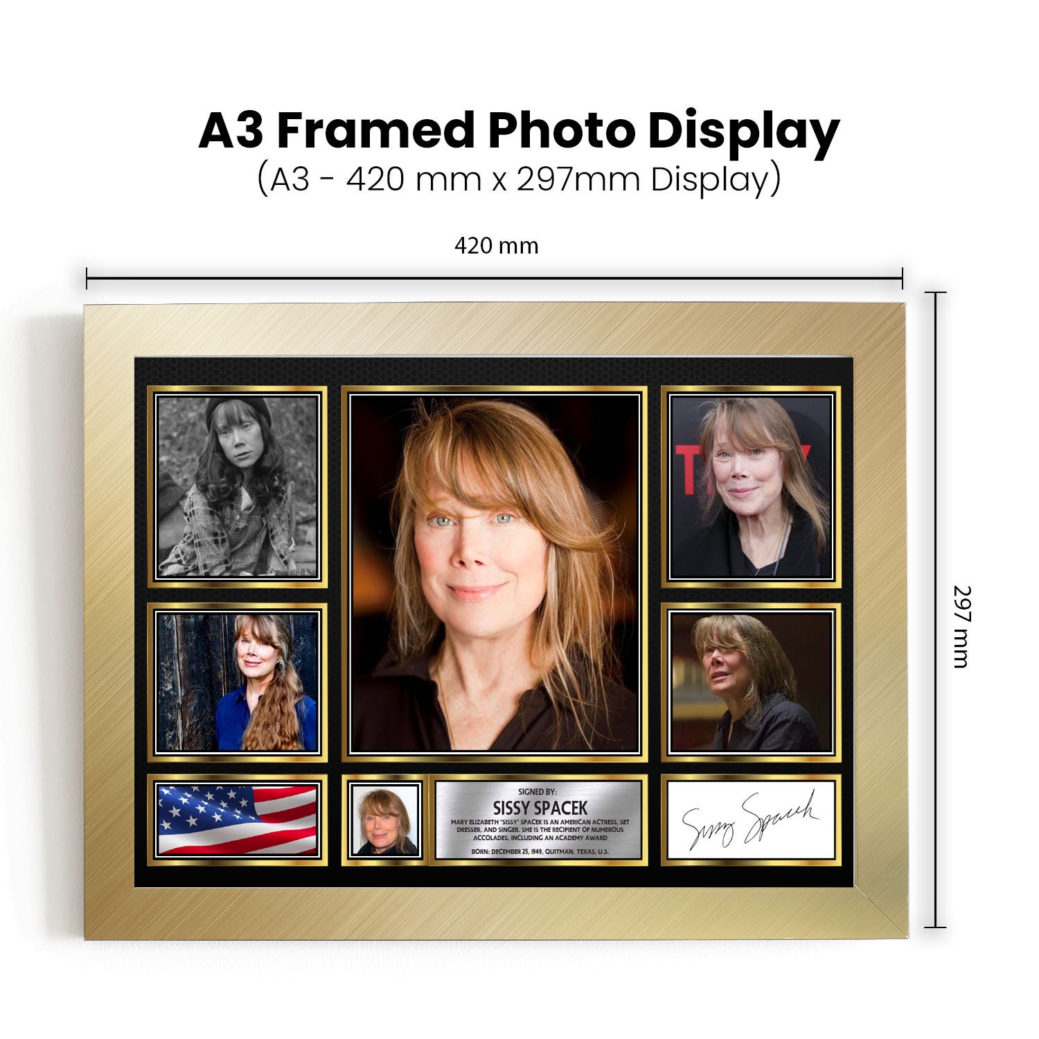 Sissy Spacek Female Actor Signed Autographed Limited Edition Poster ...