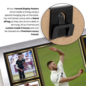 Gus Atkinson Pro Cricketer Signed Autographed Limited Edition Poster ...