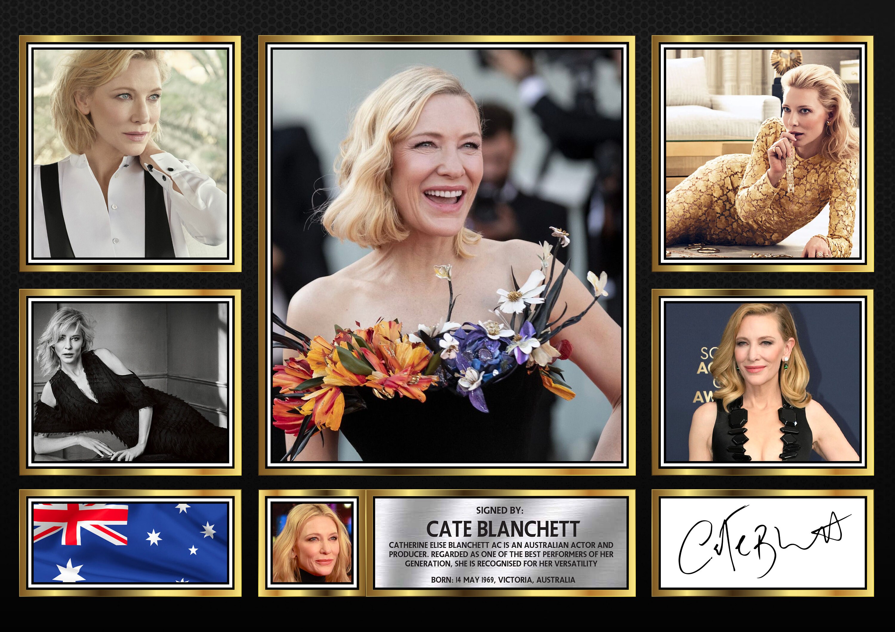 Cate Blanchett Female Actor Signed Autographed Limited Edition Poster ...