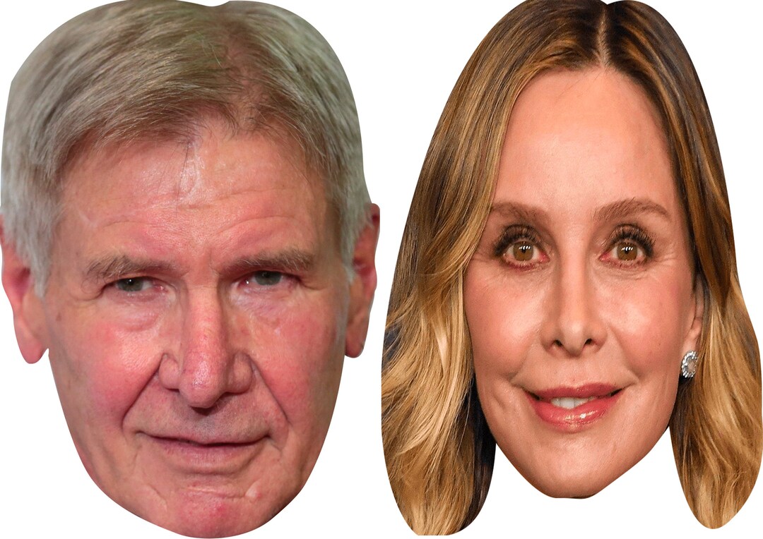 Harrison Ford and Calista Flockhart Celebrity Couple Fancy Dress Face ...