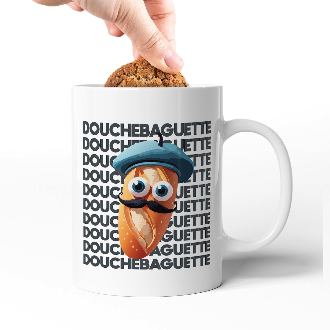 Rude Swear Word Mug Design - D*****BAGUET - Funny Rude Mug Gift ...