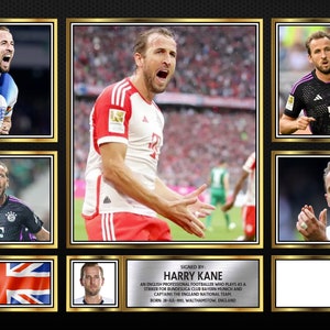 Harry Kane Footballer Signed Autographed Limited Edition Poster Print ...