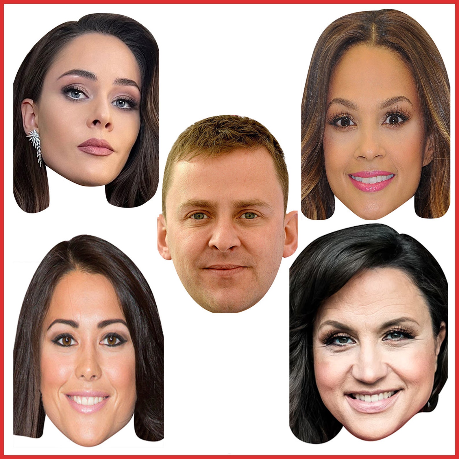 Eurovision 2025 Celebrity Fancy Dress Face Mask Pack Hen Stag Party ...