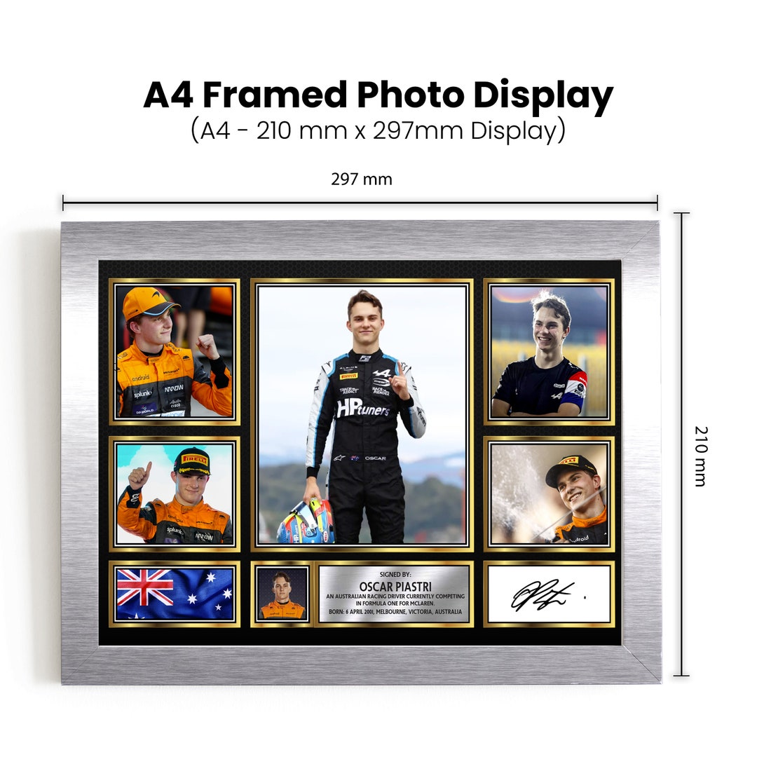 Oscar Piastri F1 Driver Signed Autographed Limited Edition Poster Print ...