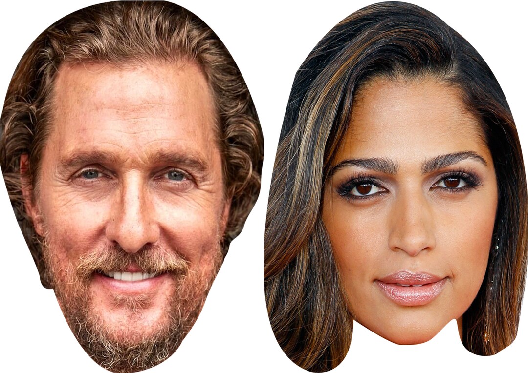 Matthew Mcconaughey and Camila Alves Celebrity Couple Fancy Dress Face ...