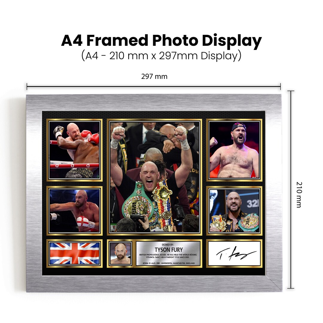 Tyson Fury Boxer Signed Autographed Limited Edition Poster Print Boxing ...