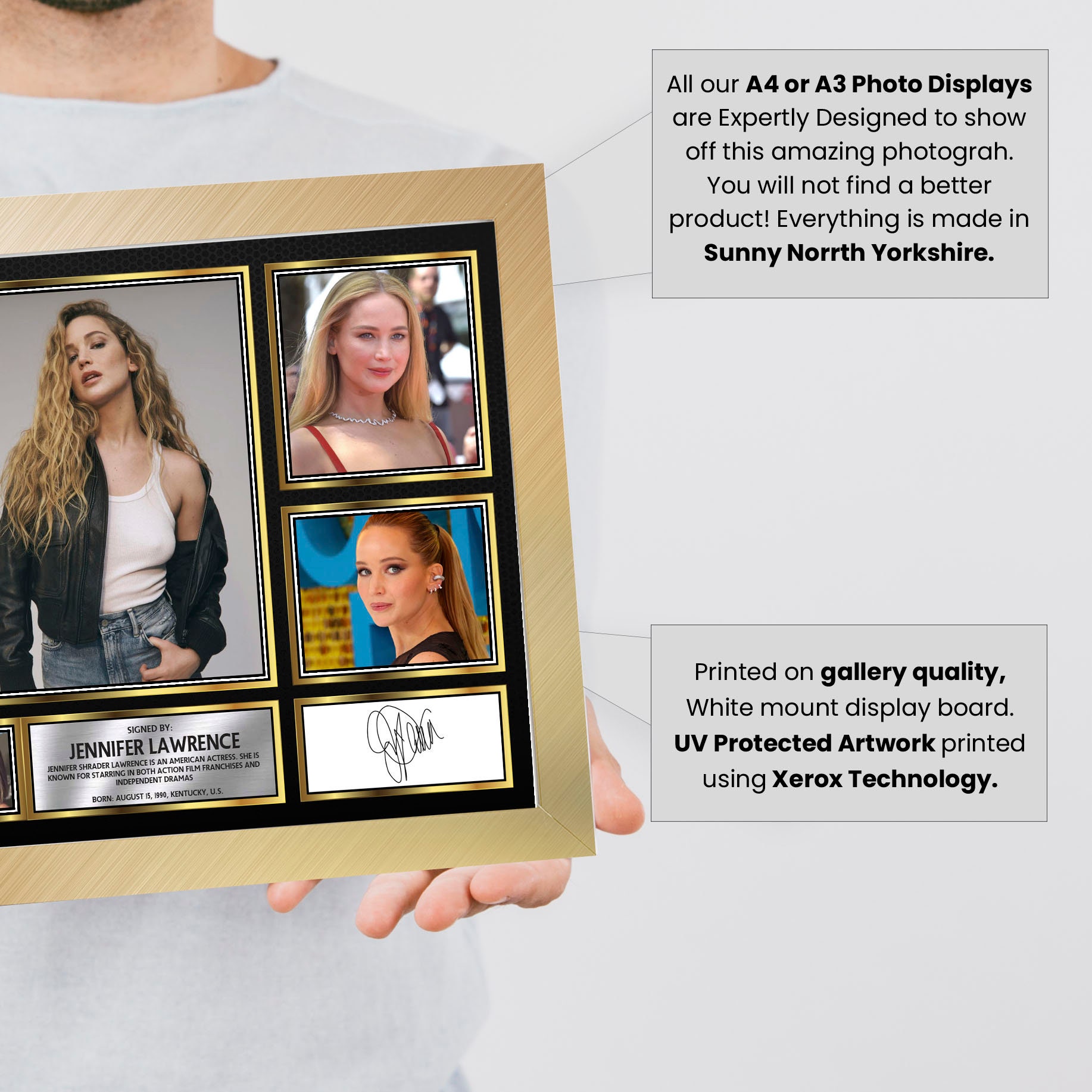 Jennifer Lawrence Female Actor Signed Autographed Limited Edition ...