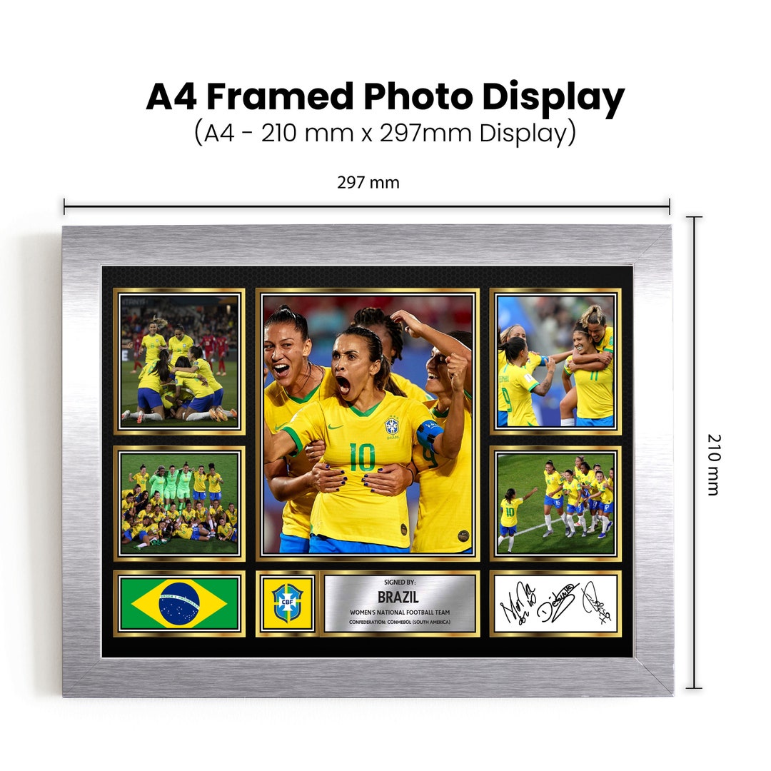 Brazil National Women's Team Signed Autographed Limited Edition Poster ...