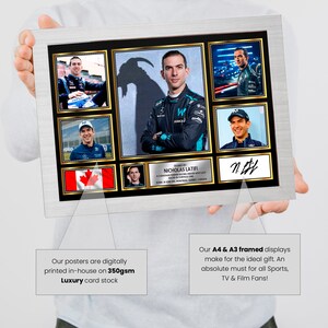 Nicholas Latifi F1 Driver Signed Autographed Limited Edition Poster ...