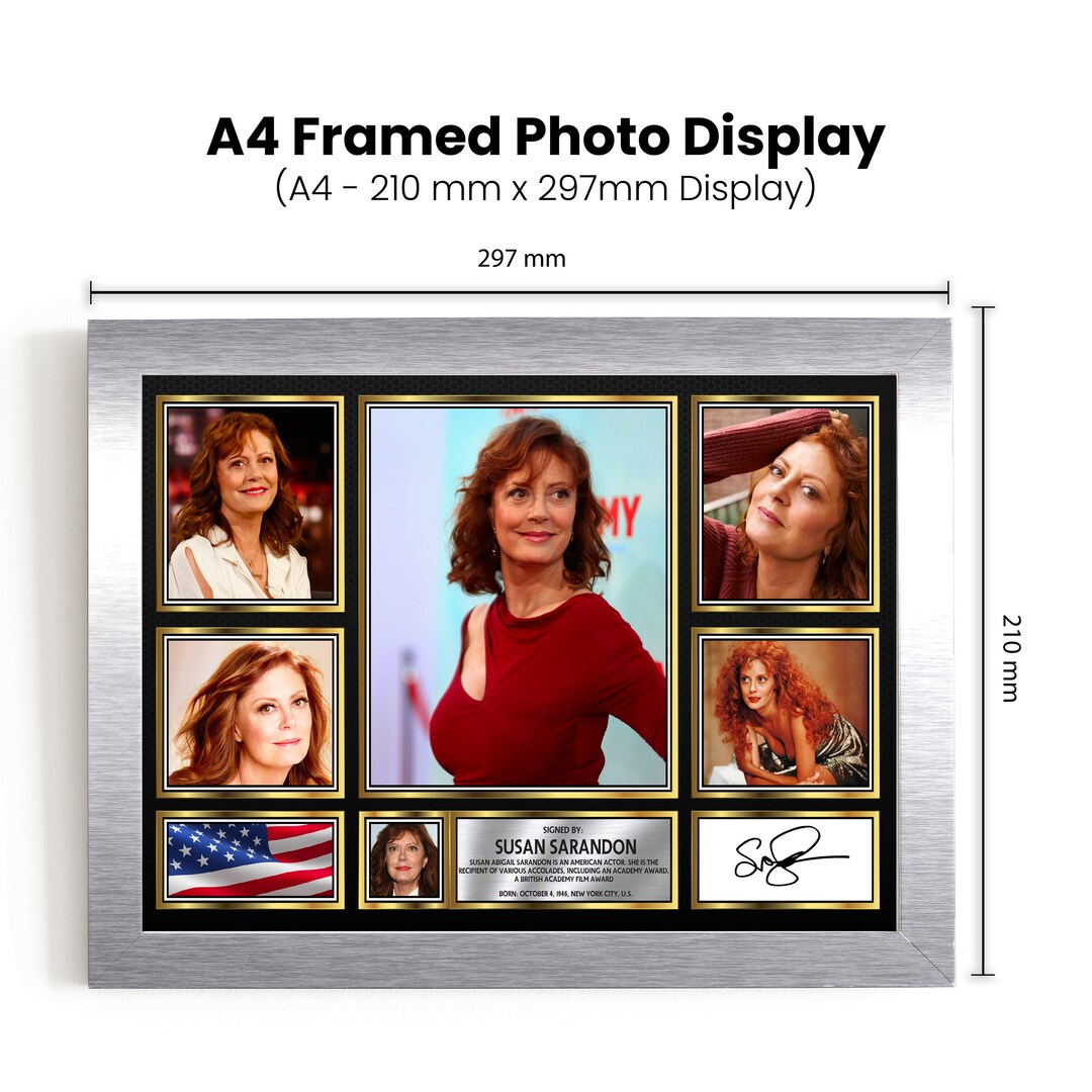 Susan Sarandon Female Actor Signed Autographed Limited Edition Poster ...