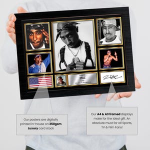 2pac Top Rapper Signed Autographed Limited Edition Poster Print Music ...
