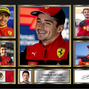 Charles Leclerc F1 Driver Signed Autographed Limited Edition Poster ...