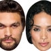 Jason Momoa and Lisa Bonet Celebrity Couple Fancy Dress Face Mask Pack ...