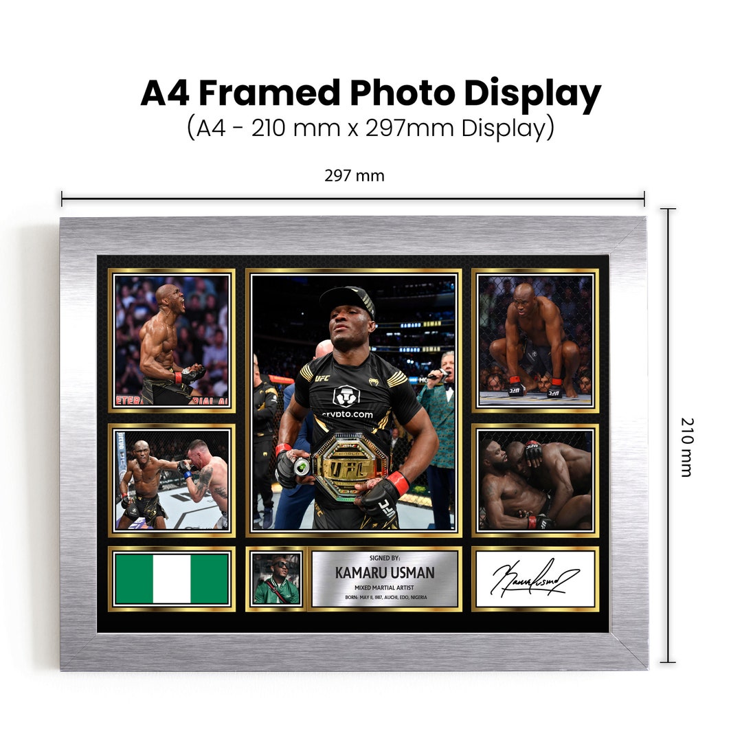 Kamaru Usman UFC Fighter Signed Autographed Limited Edition Poster ...