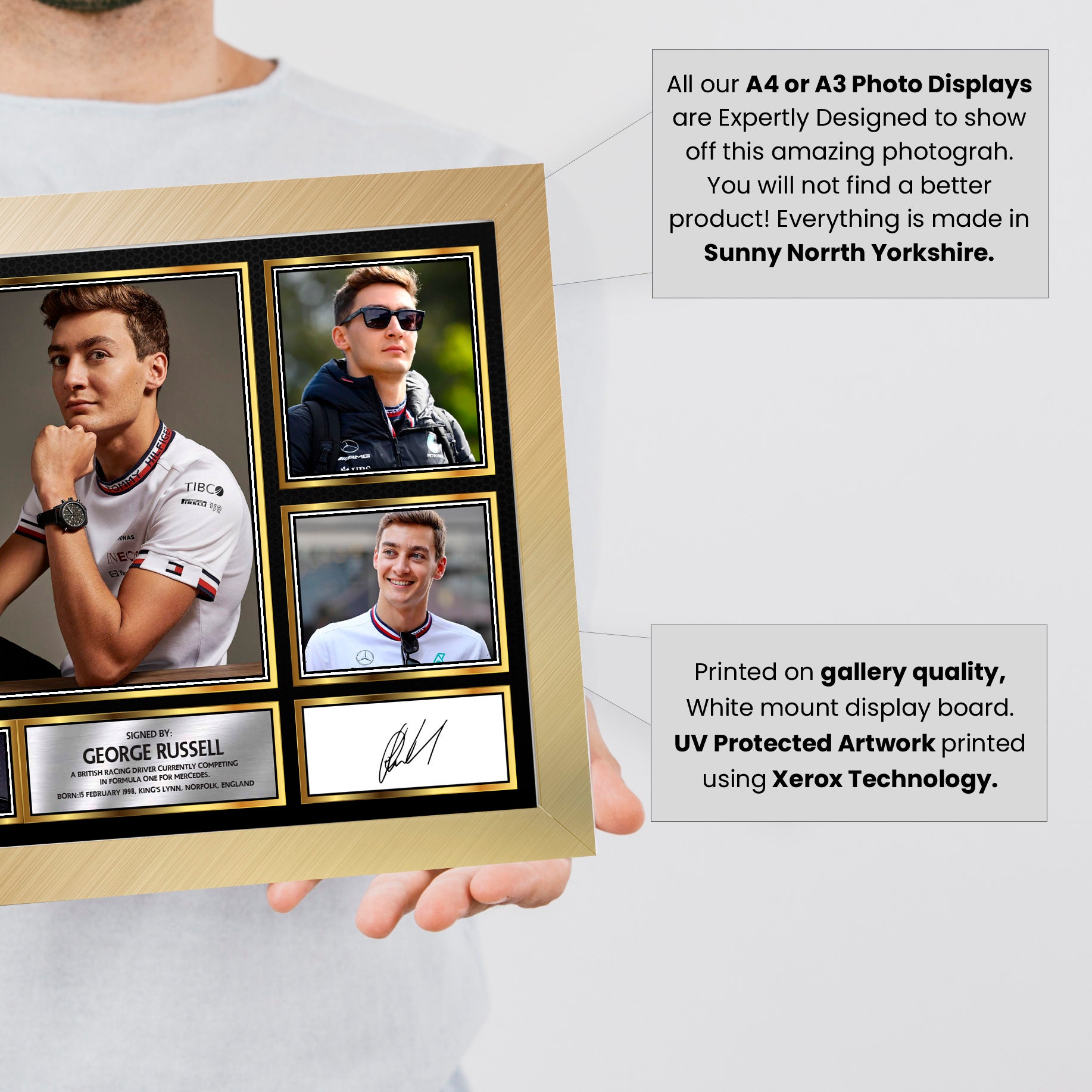 George Russell F1 Driver Signed Autographed Limited Edition Poster ...