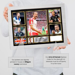 Harry Kane Footballer Signed Autographed Limited Edition Poster Print ...