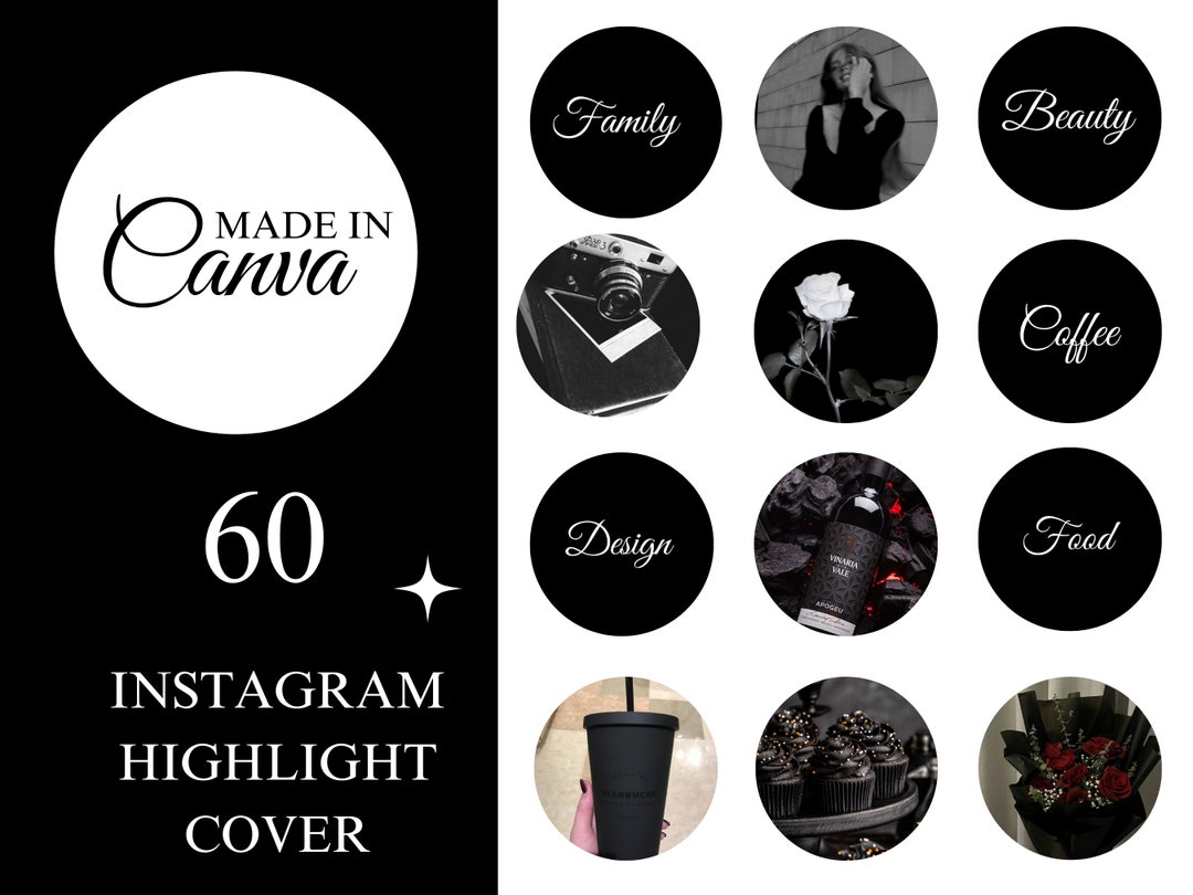 60 Black Instagram Highlight Covers, Luxury Instagram Story Highlights ...