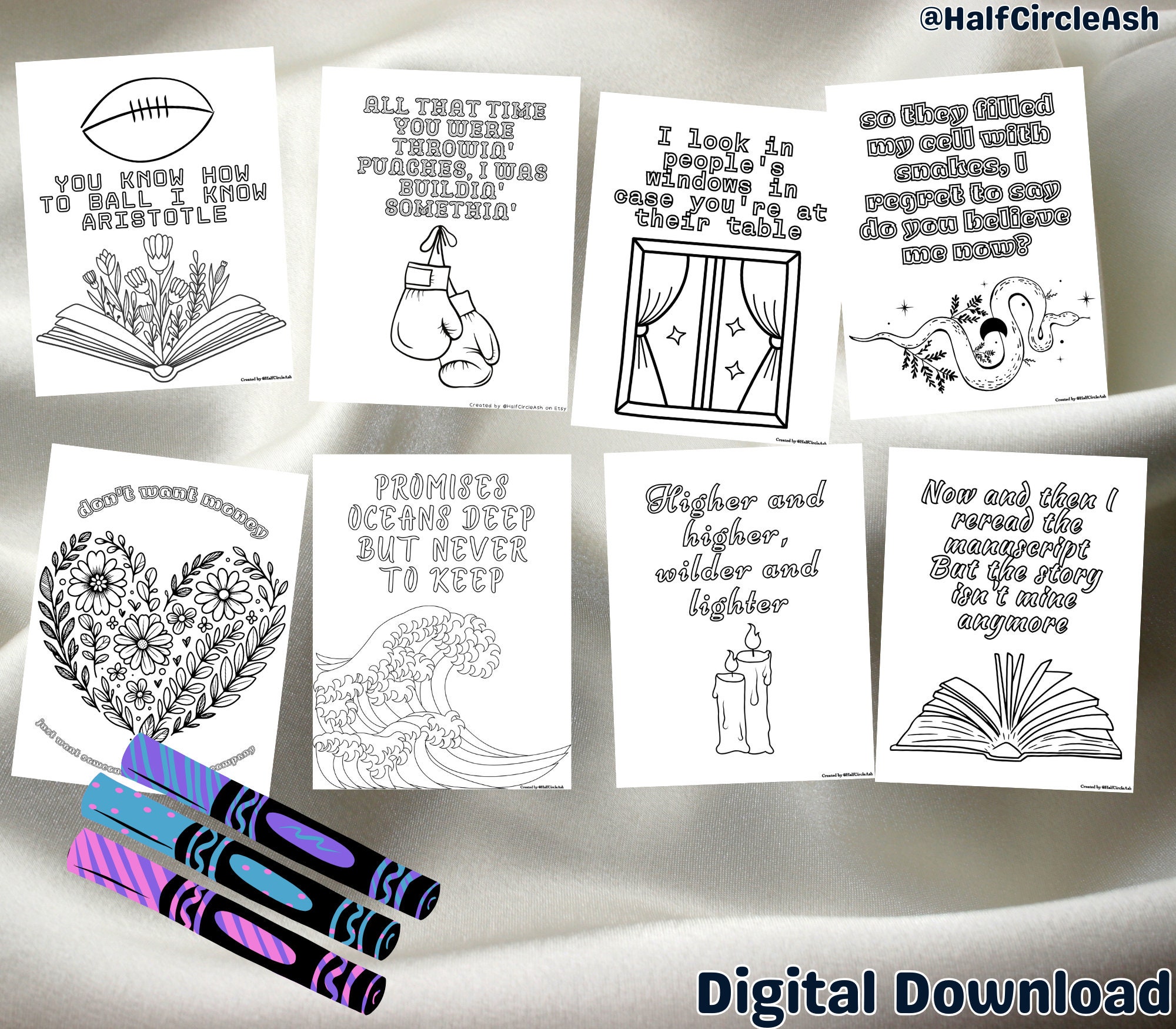 The Tortured Poets Department Coloring Book Swiftie Taylor Swift TTPD ...