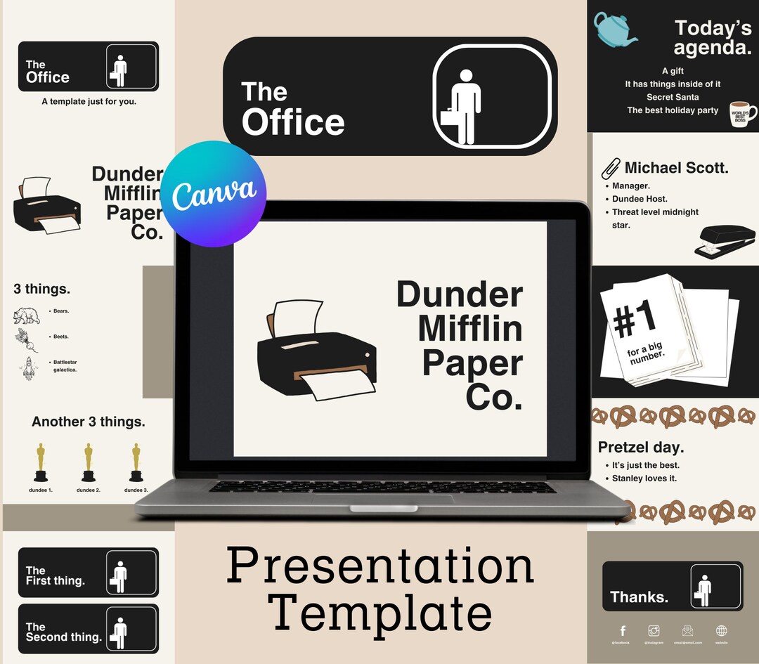 The Office Presentation Template | Canva, Powerpoint Pptx, and Google ...