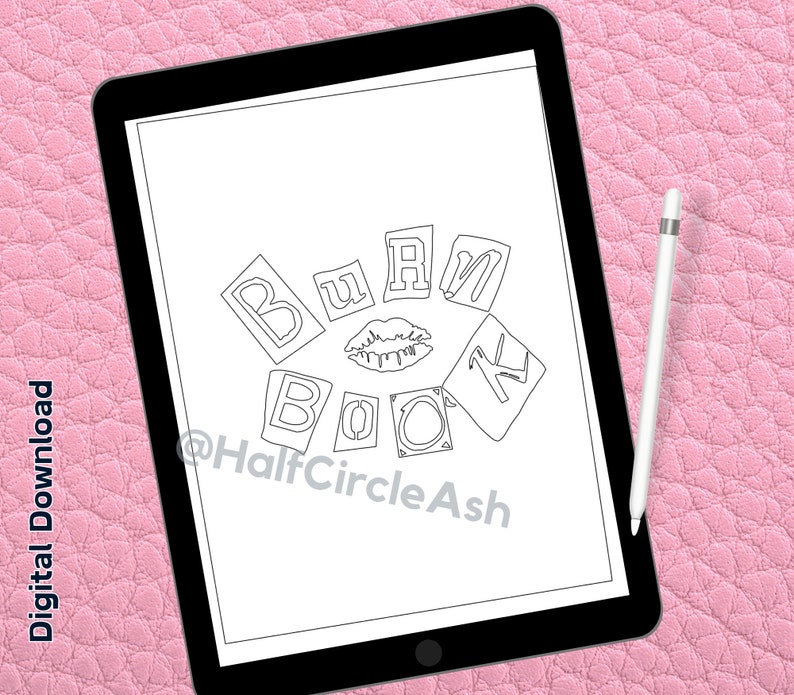 Mean Girls Printable Coloring Pages Regina George Renee Rapp Burn Book ...
