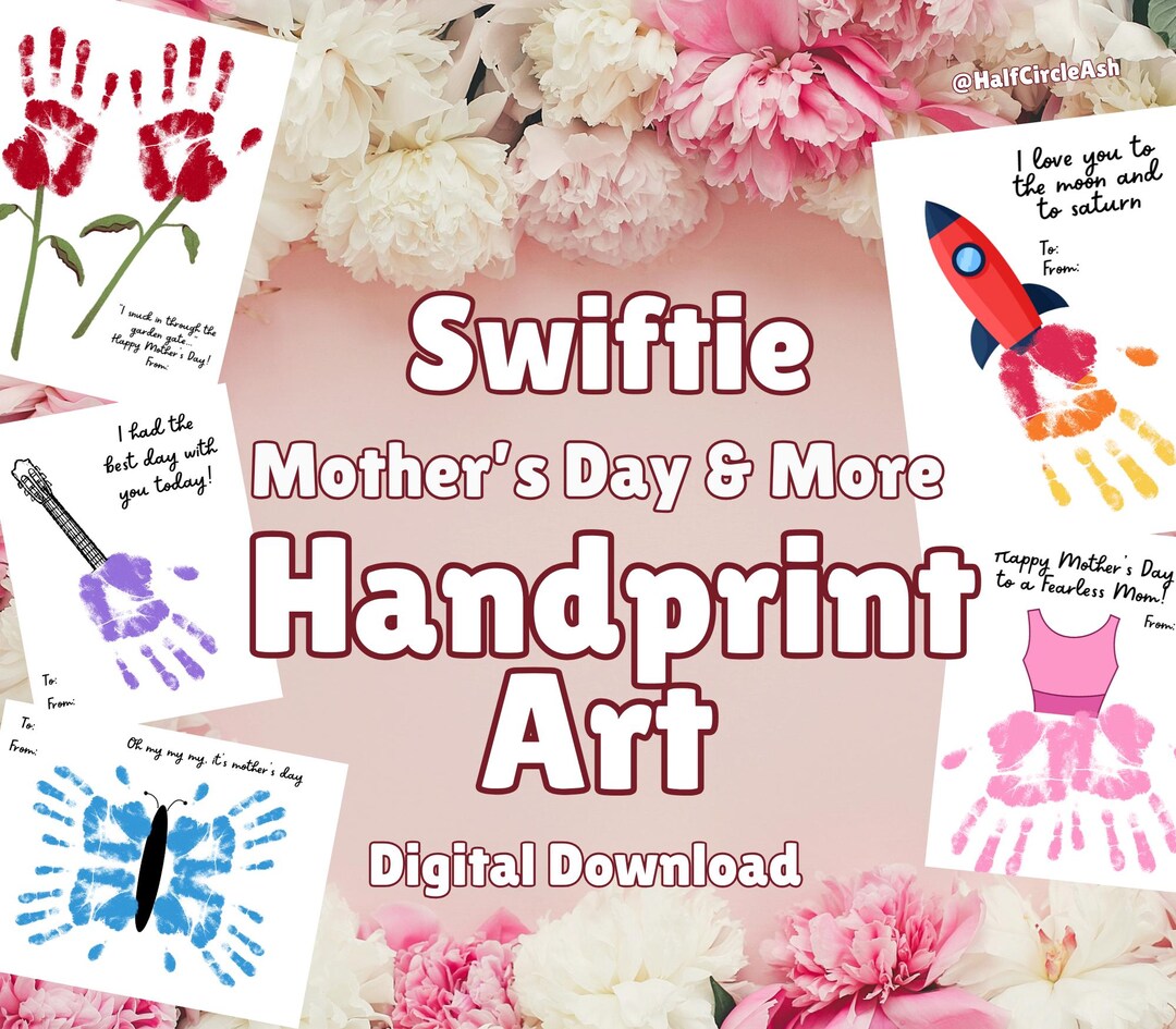 Swiftie Handprint Art Craft Free Canva Template & PDF Download Taylor ...
