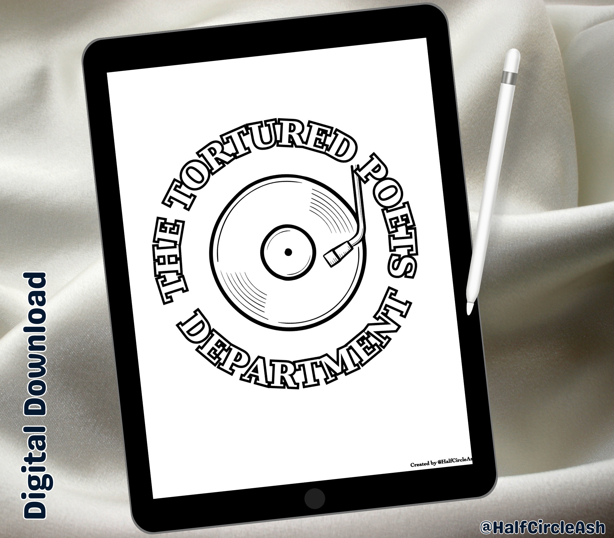 The Tortured Poets Department Coloring Book Swiftie Taylor Swift TTPD ...