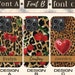 Custom Cherry Leopard Cheetah Print iPhone Case for iPhone 16 15 14 13 ...