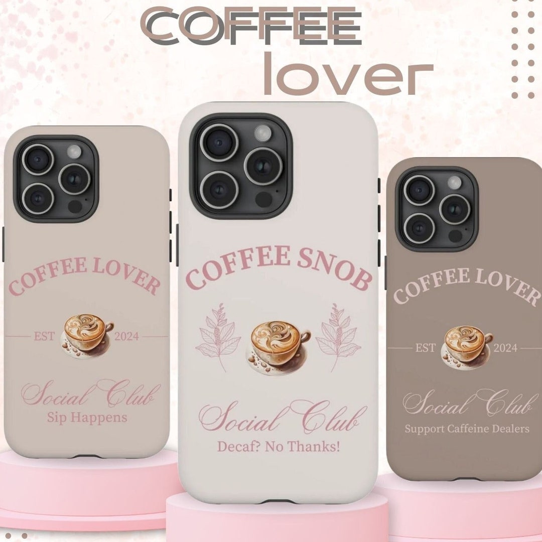 Cute Coffee Phone Case Coquette Magsafe iPhone Cover Girly Coffee Lover ...