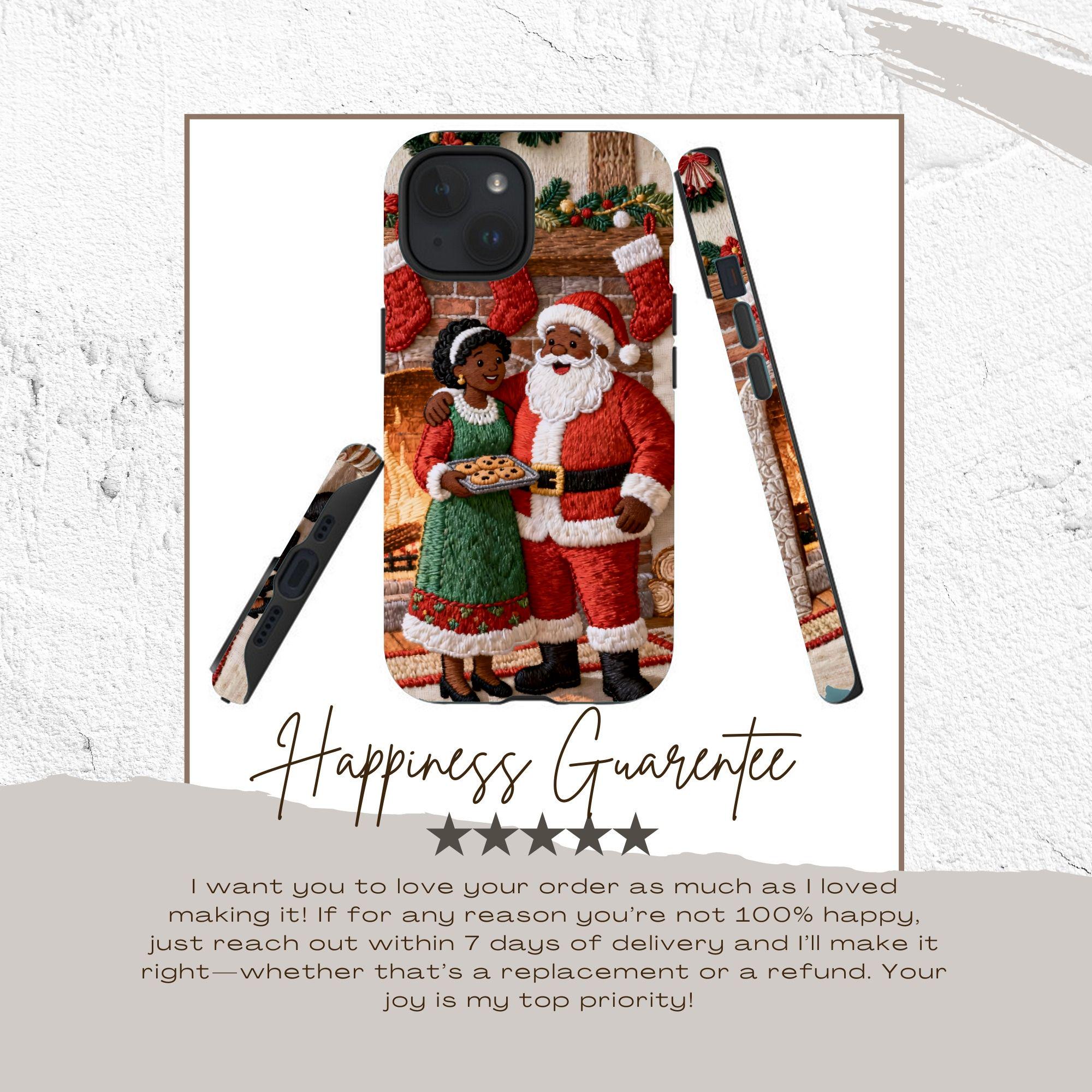 Mr Mrs Black Santa Claus Phone Case for iPhone Samsung Galaxy Google ...