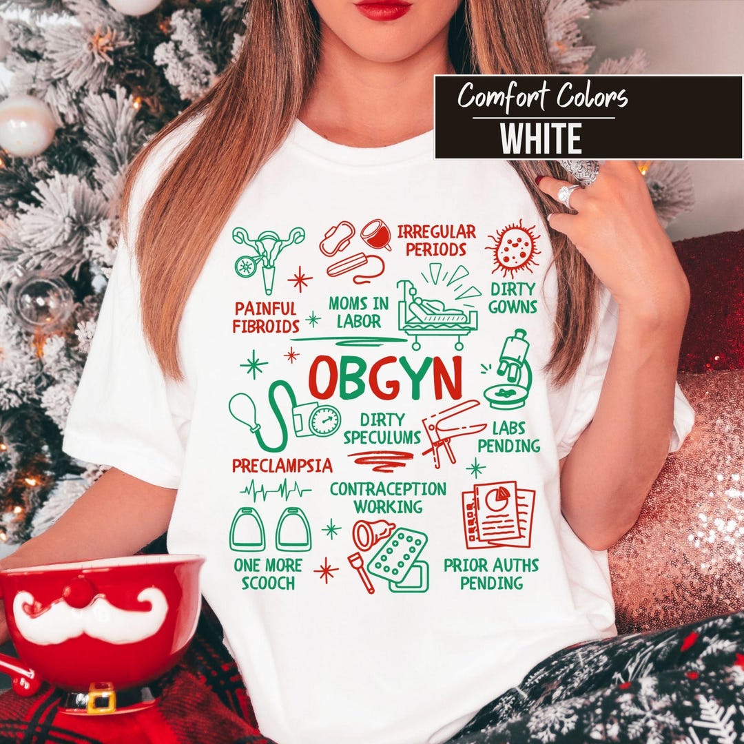 OBGYN Christmas Sweatshirt, Funny Nurse Christmas Shirt,midwife Holiday ...