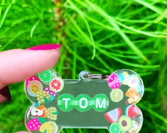 Create Your Own Custom Resin Dog Tag, Glitter Pet Tag, Pet Id Tag, Cat ...
