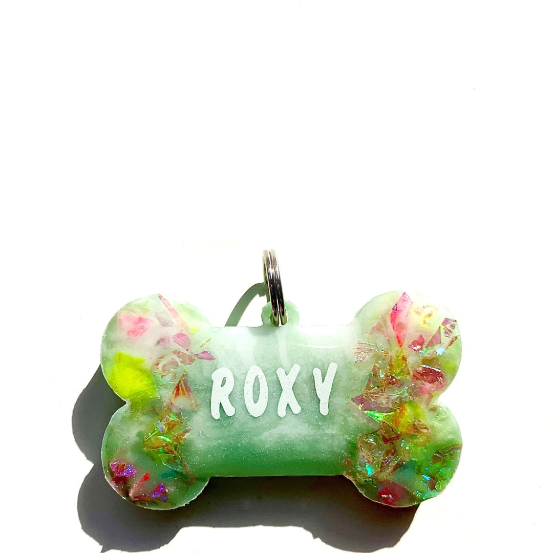 Personalized Dog Tags, Epoxy Dog Tag, Dog Collar Tag, Acrylic Dog Name ...