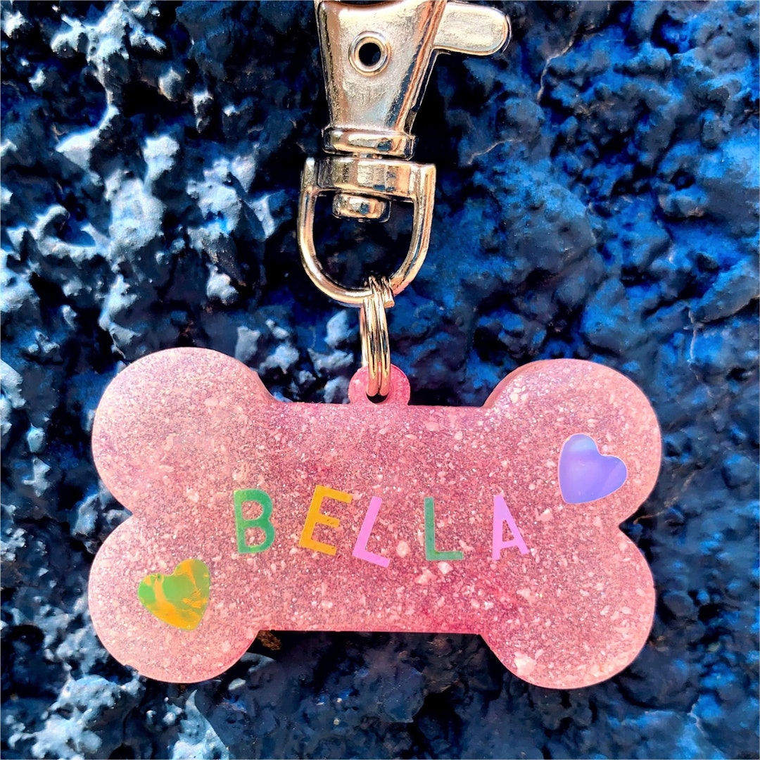 Resin Dog Tag, Personalized Dog Name Tags, Custom Pet Tag, Unique Tag ...
