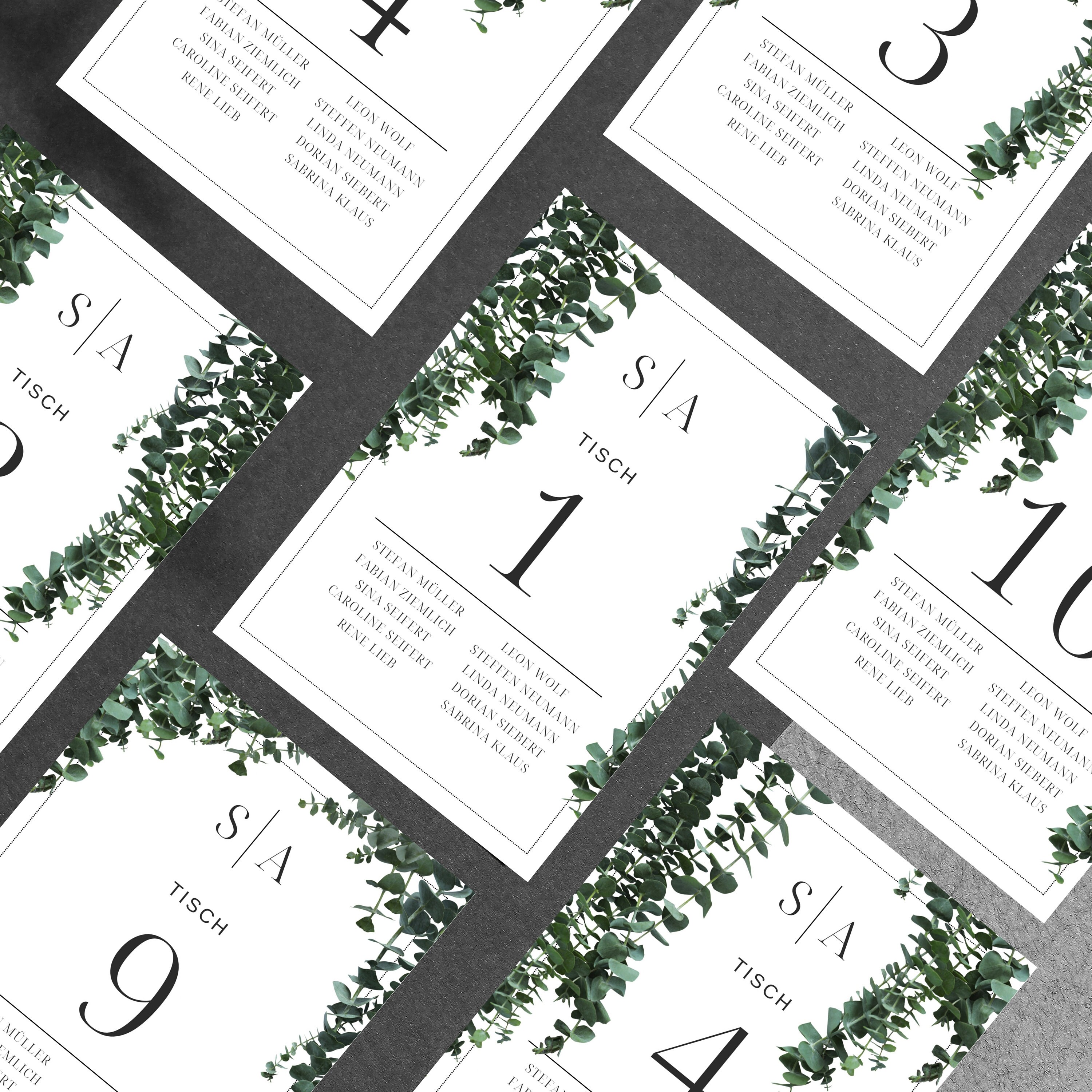 Table Numbers, Seating Plan for Wedding, Place Cards Place Sign ...