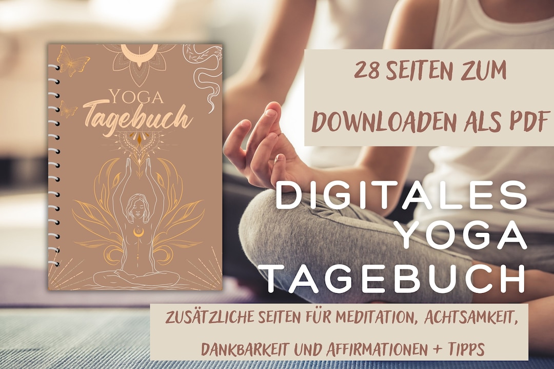 Digital Yoga Diary Including Meditation & Mindfulness, Journal, Namaste ...