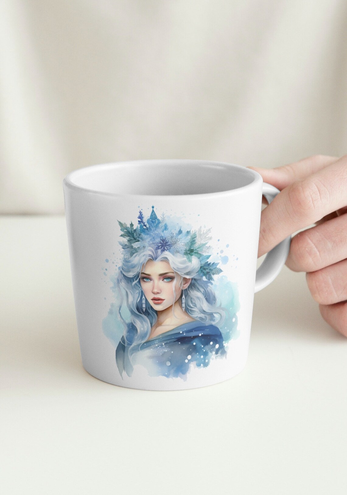 Frozen Watercolor Snow Queen Clipart Christmas & New Year - Etsy