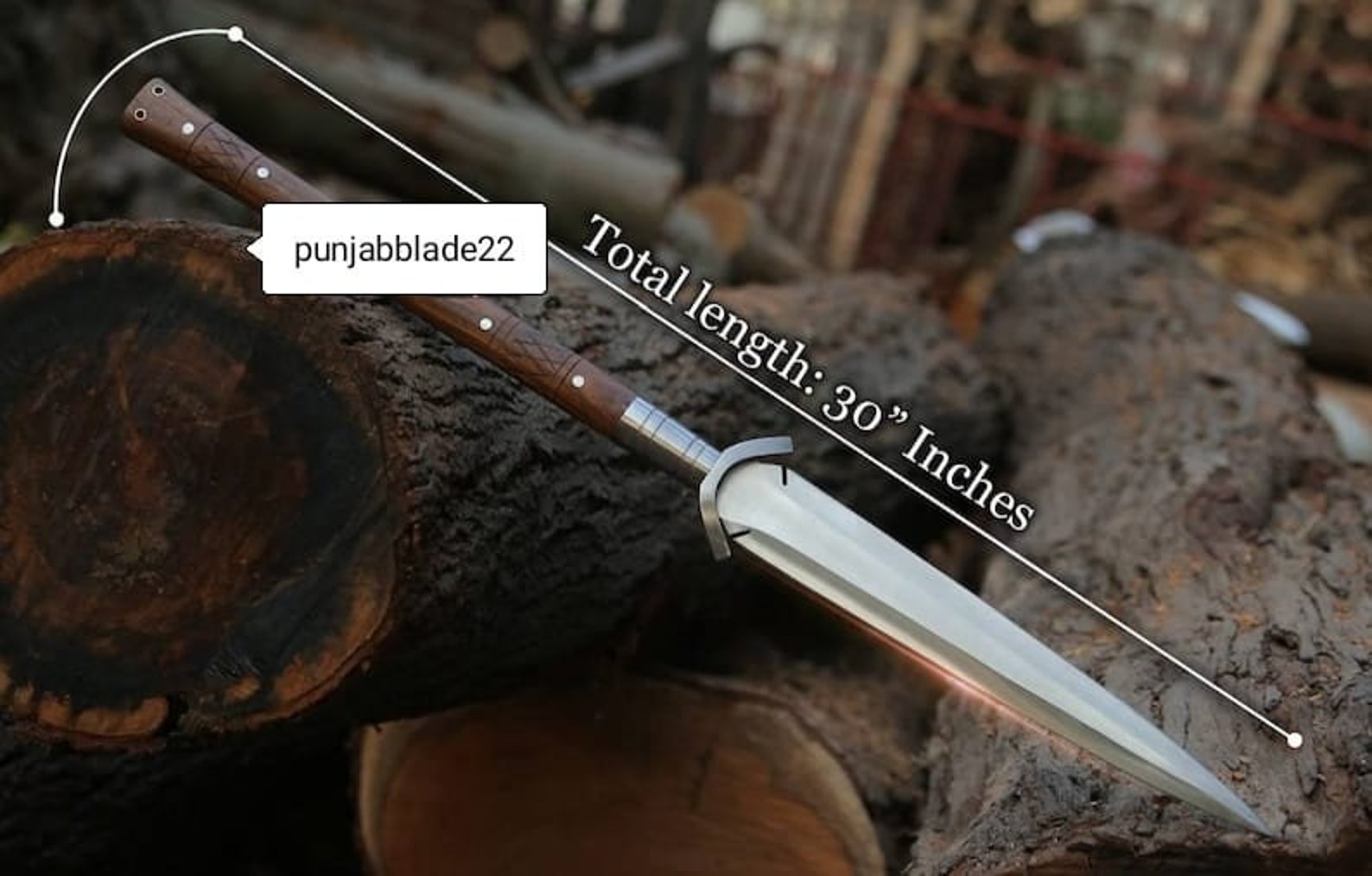 SHARP Medieval 300 Spartan SPEAR Hand Forged Spear Ottoman Style Viking ...