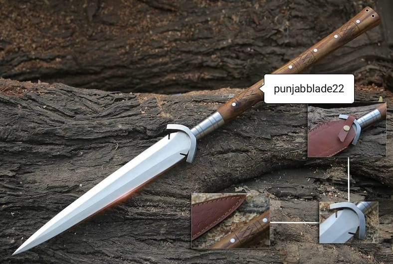 SHARP Medieval 300 Spartan SPEAR Hand Forged Spear Ottoman Style Viking ...