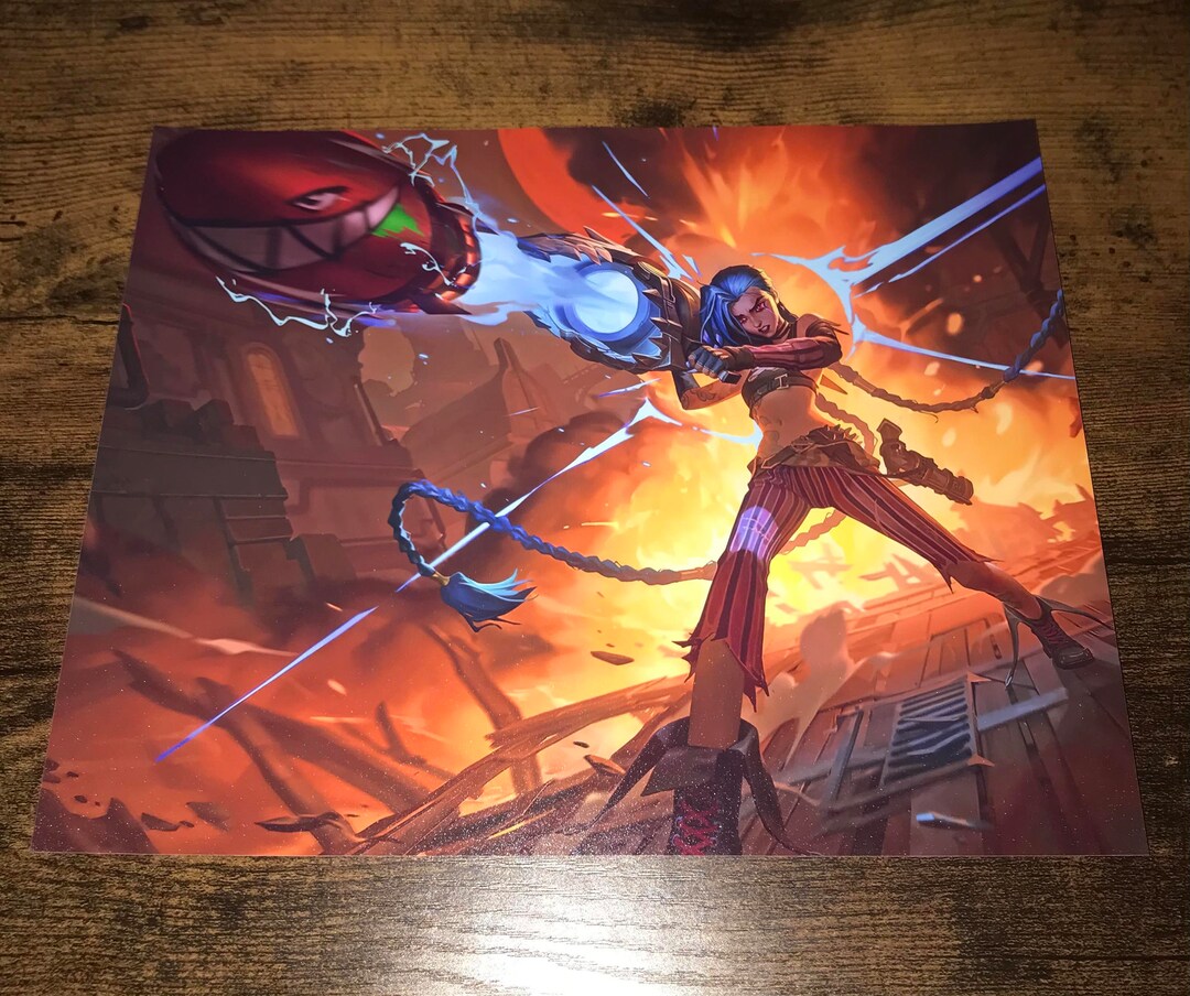 Jinx & Super Mega Death Rocket Poster Print Arcane Series - Etsy