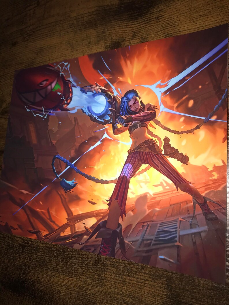 Jinx & Super Mega Death Rocket Poster Print Arcane Series - Etsy