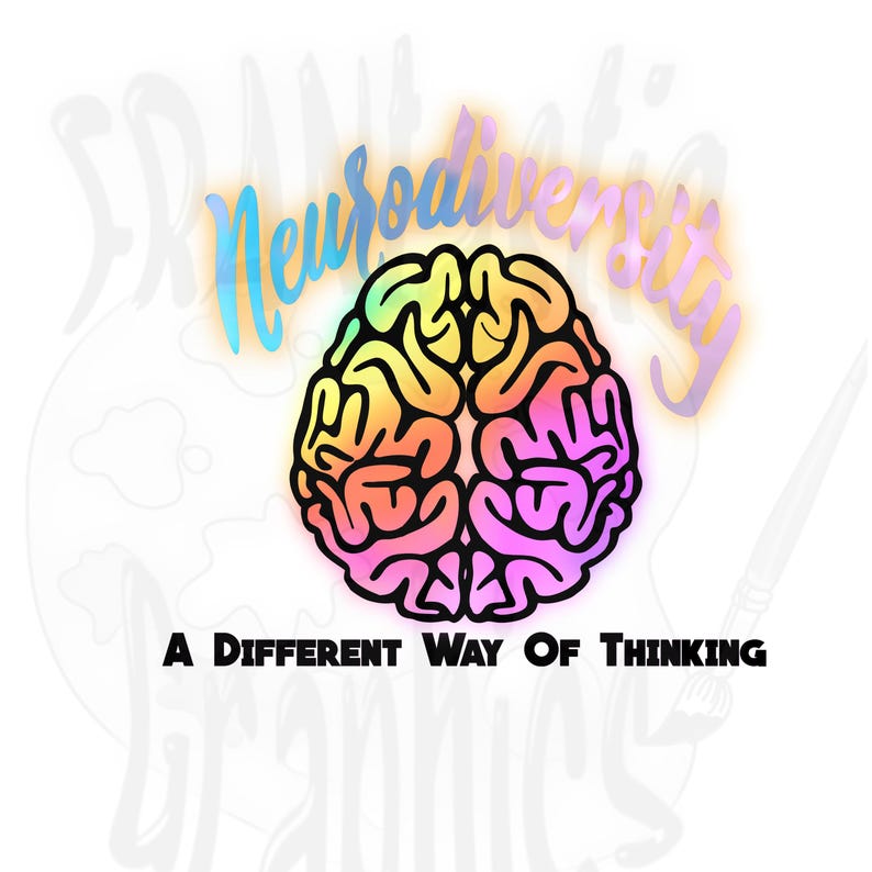 Neurodiversity PNG Art: Celebrate Autism, ADHD, Dyslexia Awareness ...