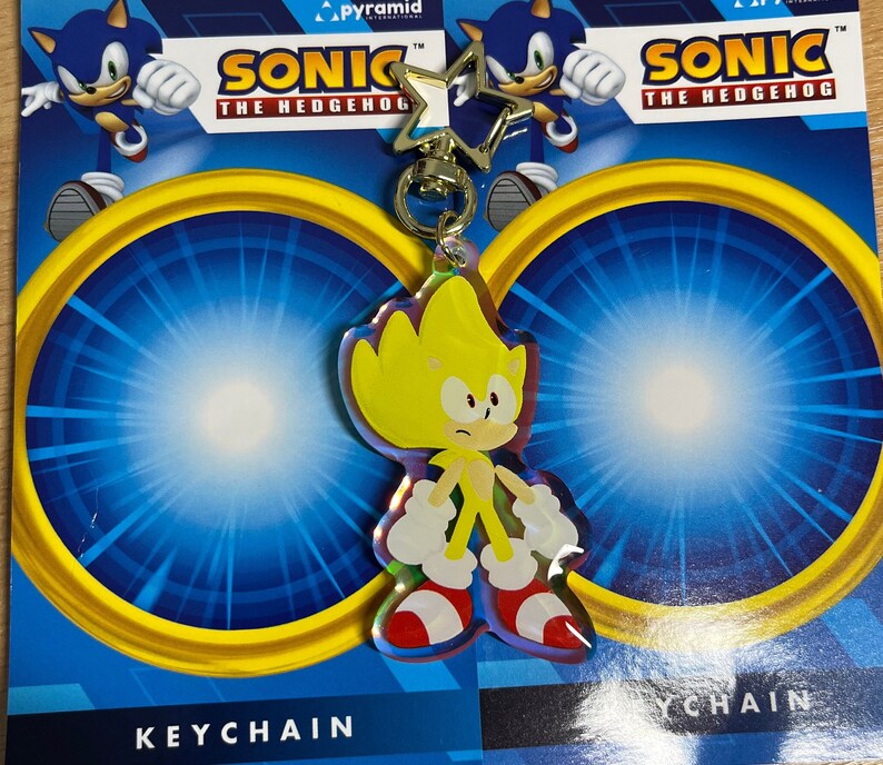 Super Sonic Keychain - Etsy